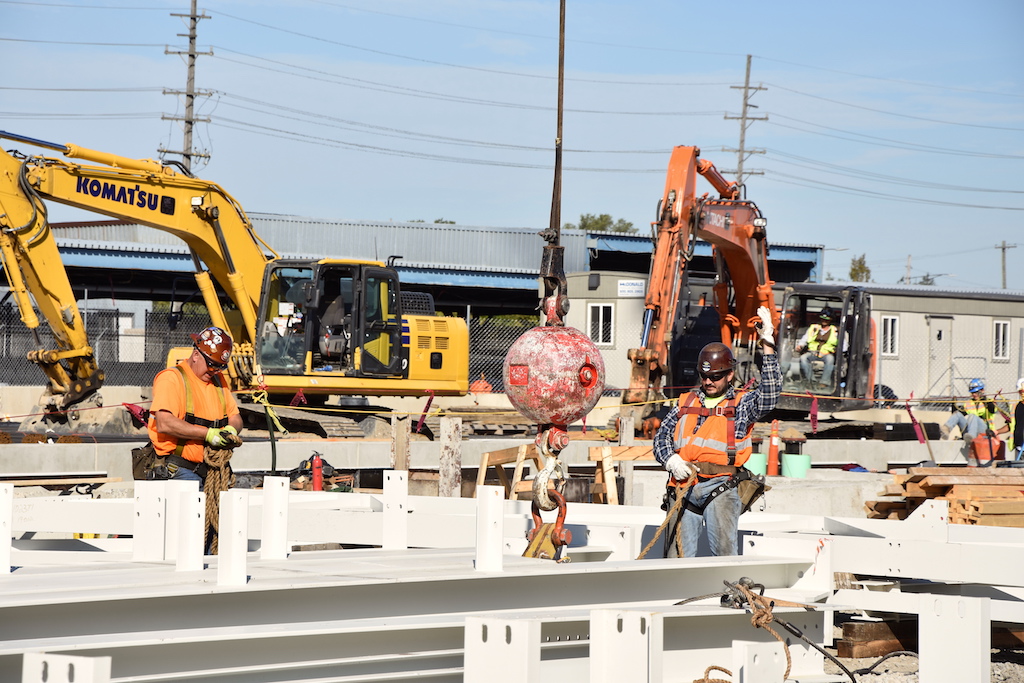 Warren Truck expansion begins with steel column installation; plant to ...