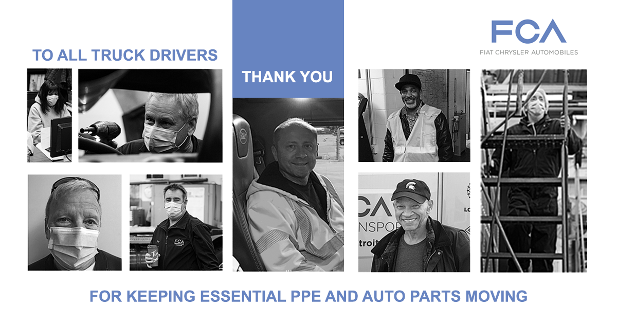 FCA Heroes Drive Essential PPE and Auto Parts Across North America ...