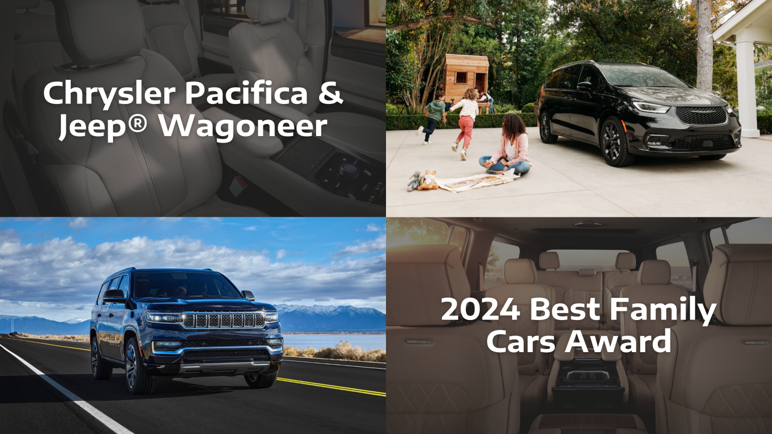 Chrysler Pacifica, Jeep® Wagoneer Earn 2024 PARENTS Best Family Cars ...